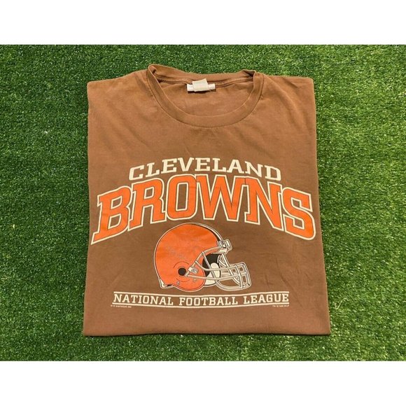 CSA | Shirts | Vintage Cleveland Browns Tshirt Extra Large Brown Orange ...